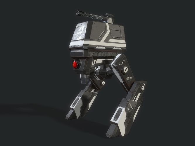 3D model Scout light Mech VR / AR / low-poly | CGTrader