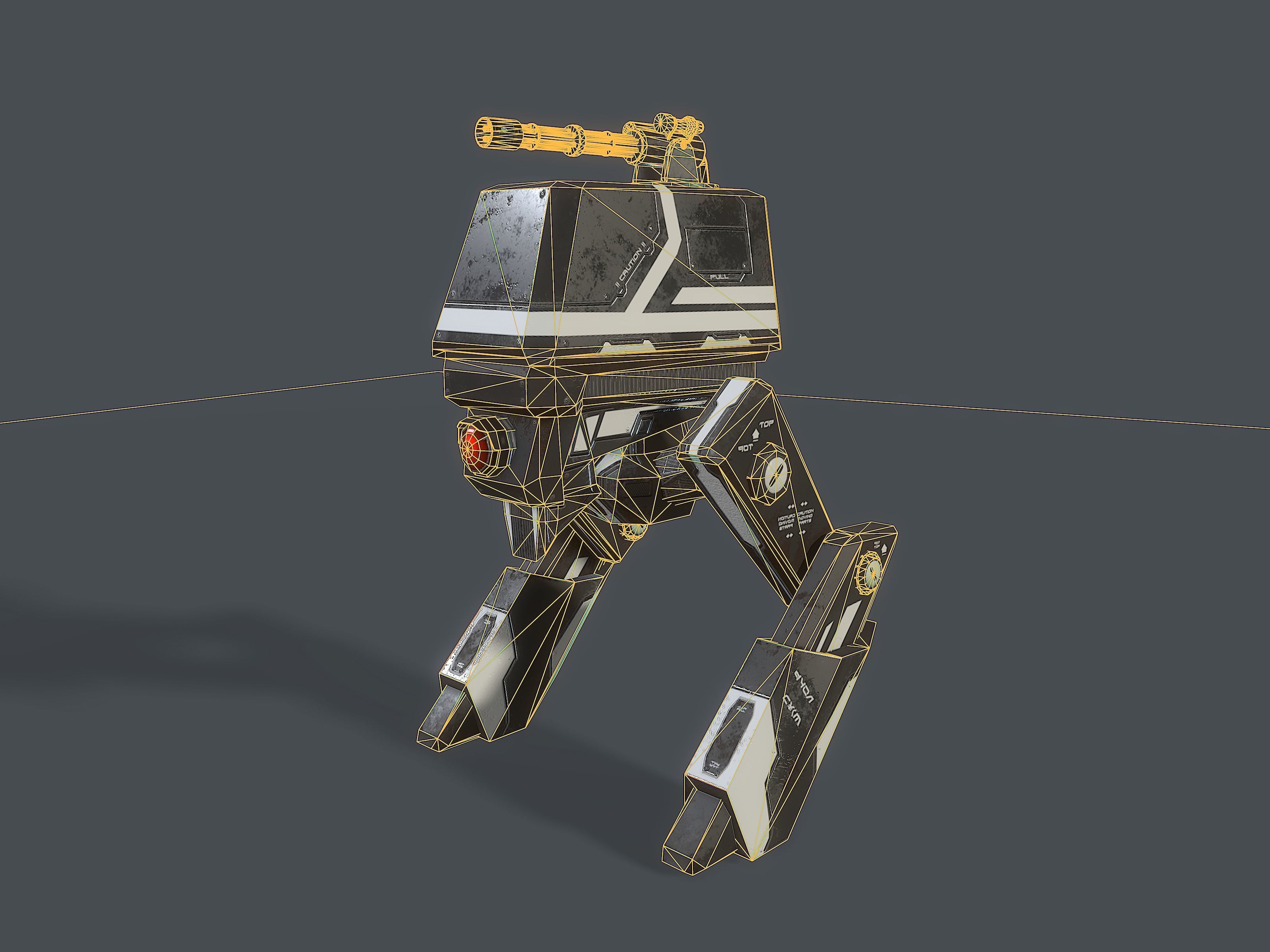 3D model Scout light Mech VR / AR / low-poly | CGTrader