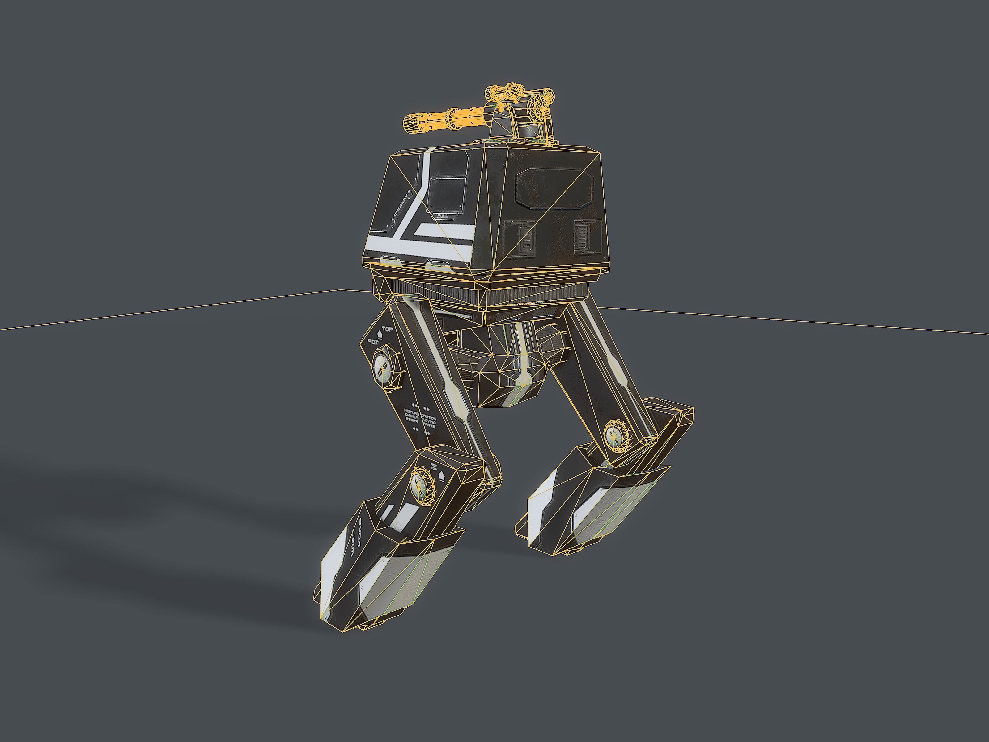 3D model Scout light Mech VR / AR / low-poly | CGTrader