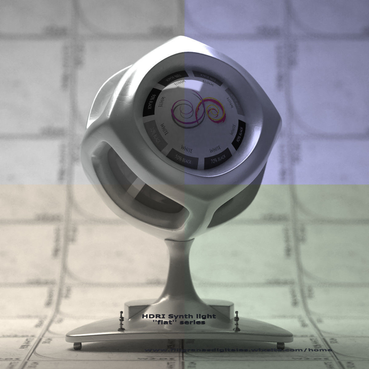 Flat 1x1 Square 4k Synth HDRI Texture | CGTrader