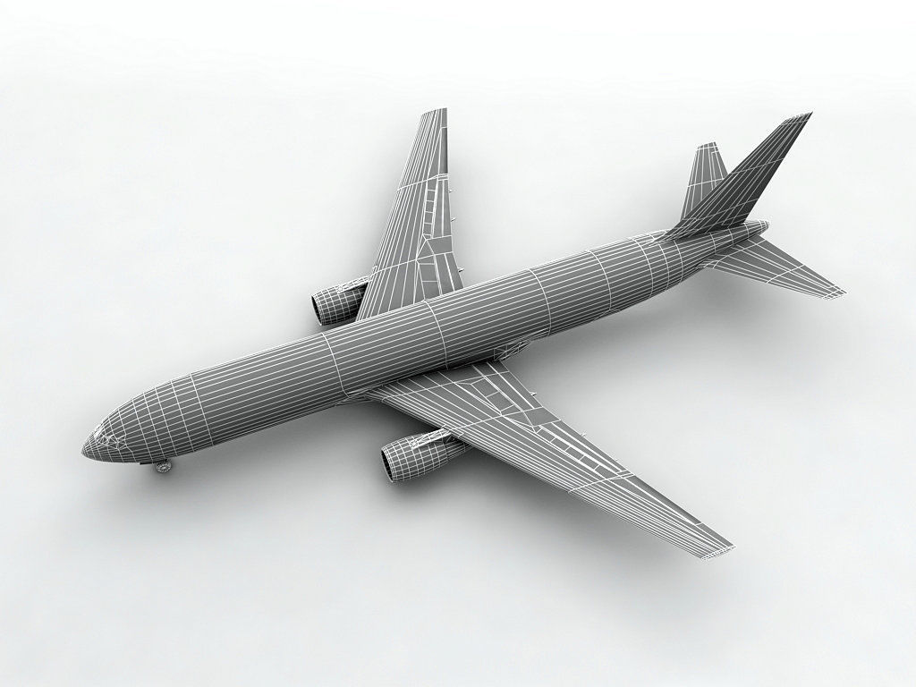 3D model Boeing 767-300 Airliner - British Airways VR / AR / low-poly ...