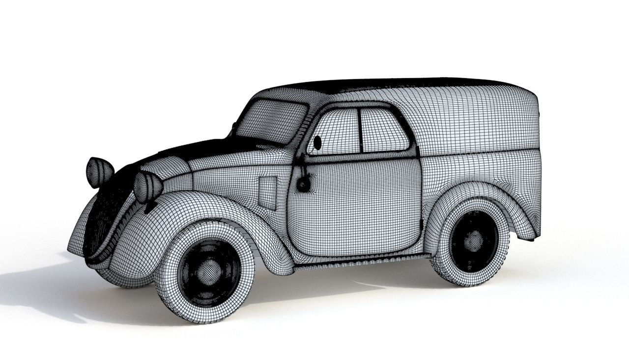 Fiat Topolino Van 1949 3D model | CGTrader