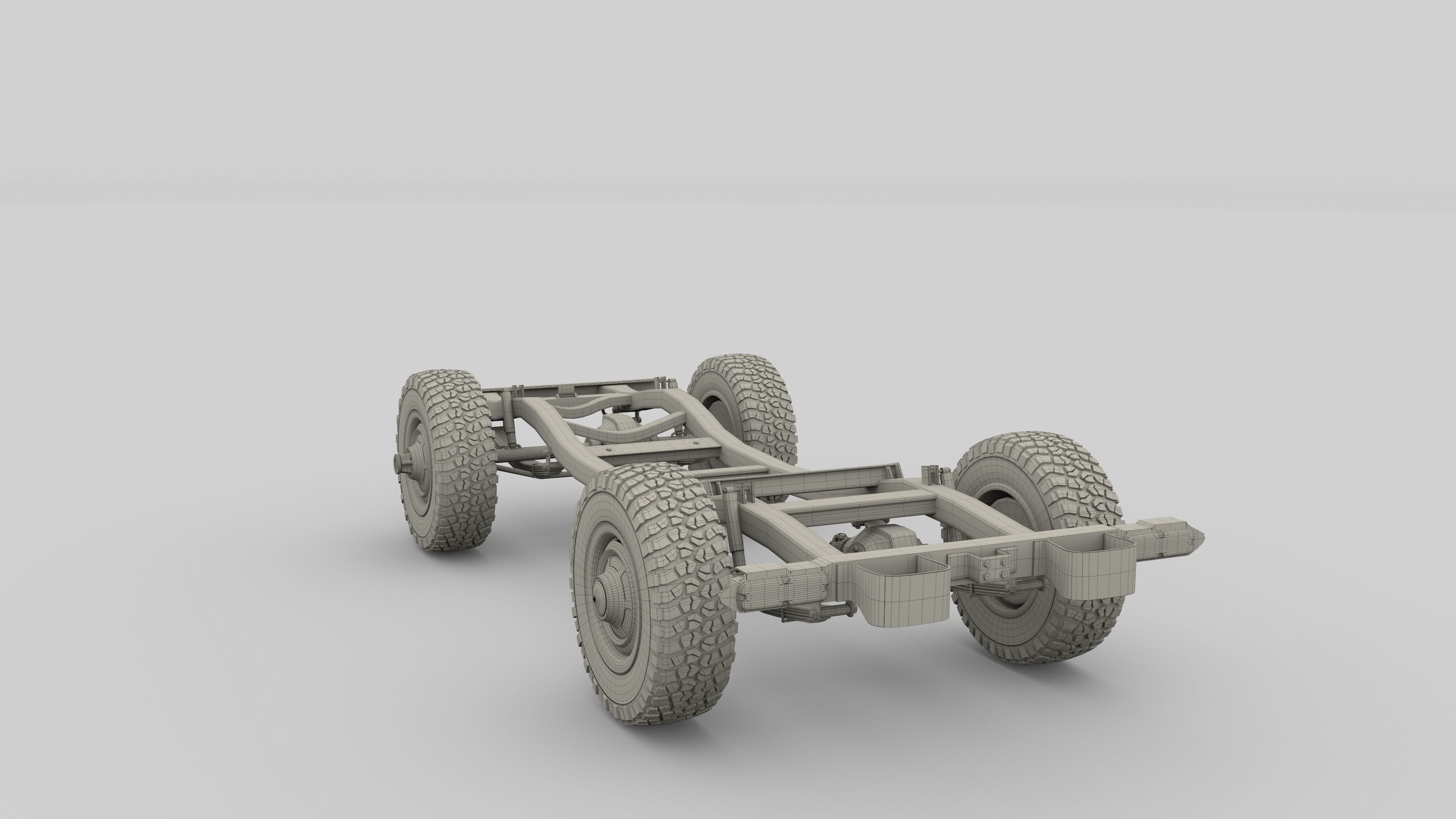 Offroad Vehicle Chassis 3D model | CGTrader