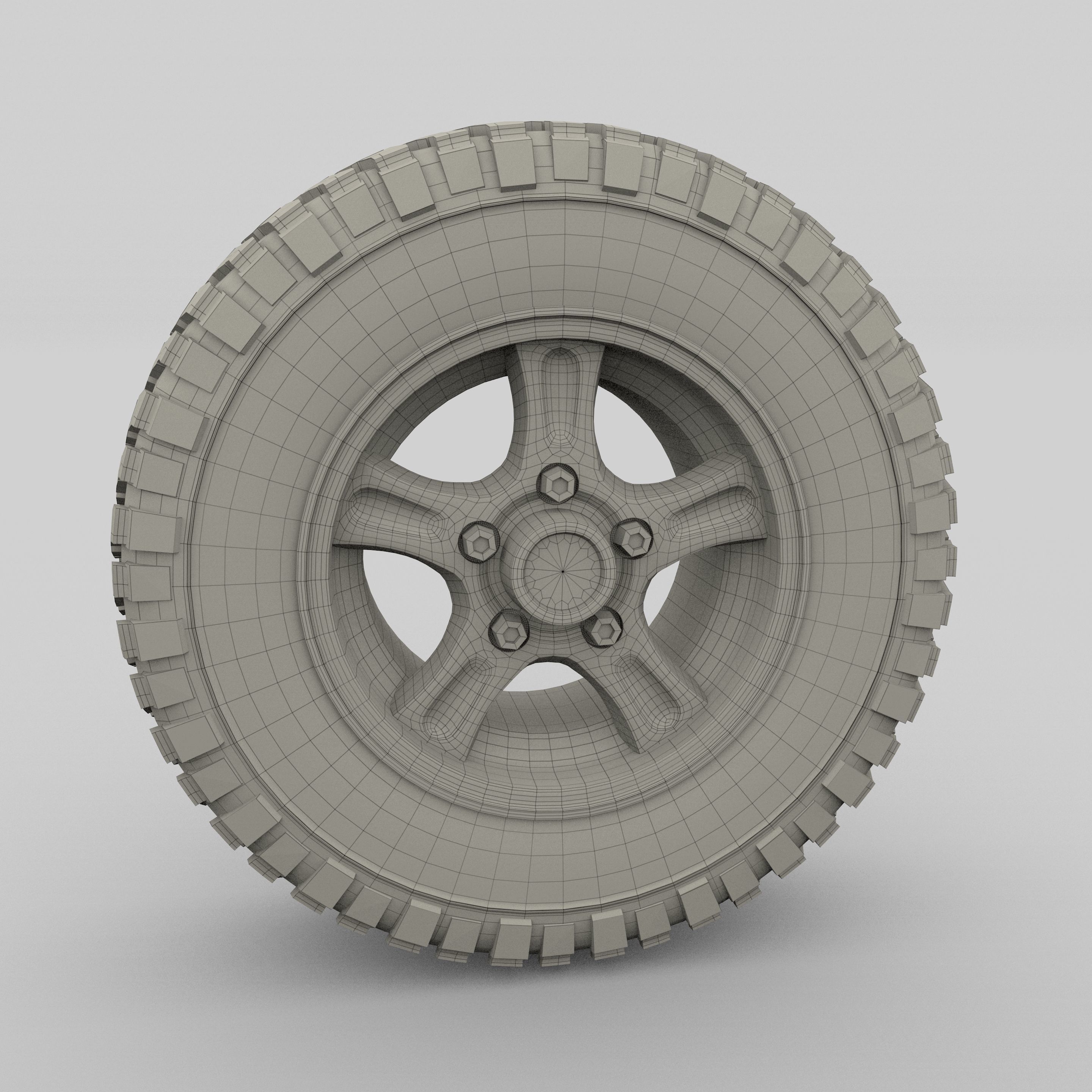 Offroad Alloy Wheel 3D model | CGTrader