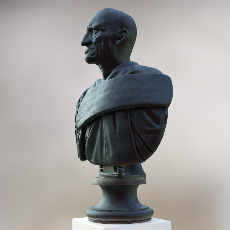 Marcus Porcius Cato the Censor bust 3D model | CGTrader