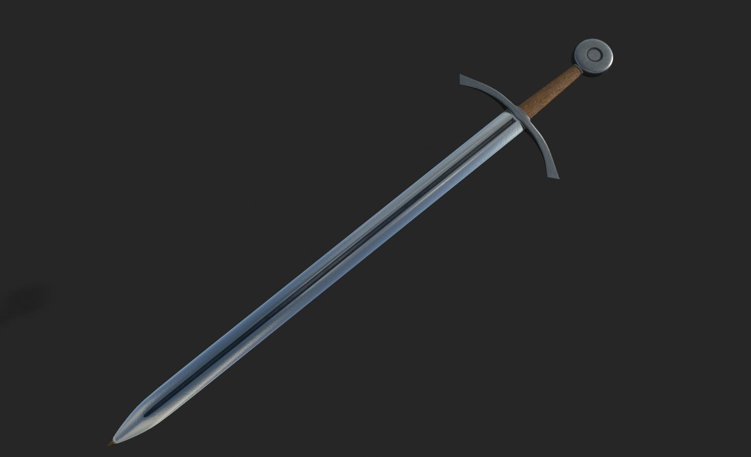 Simple Medieval Sword 1 free VR / AR / low-poly 3D model | CGTrader