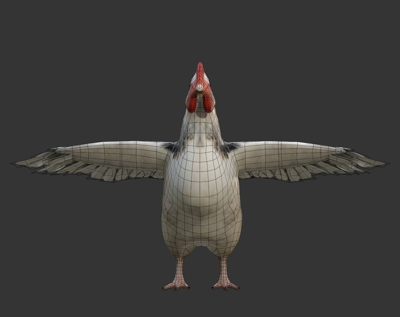 3D model Simple hen chicken low poly model VR / AR / low-poly | CGTrader