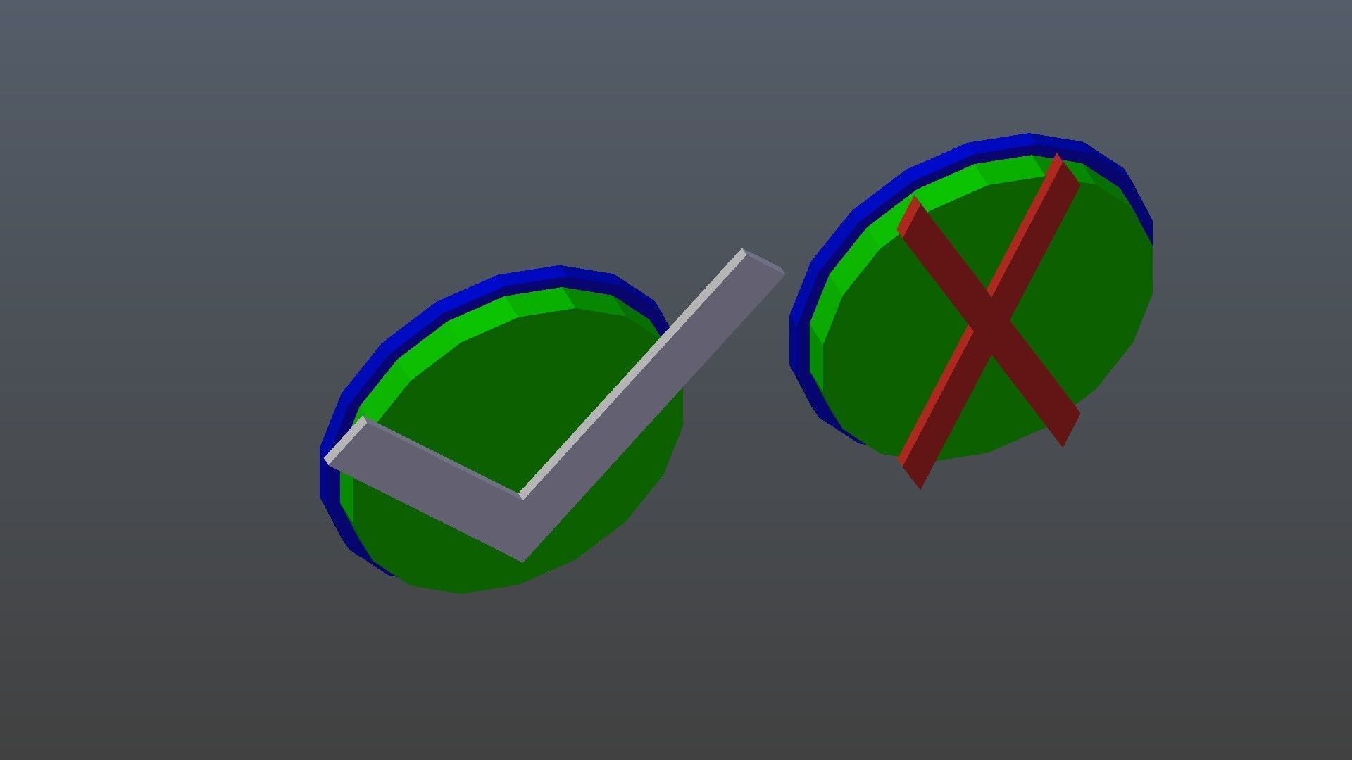 3D model Low poly Check mark 5 VR / AR / low-poly | CGTrader