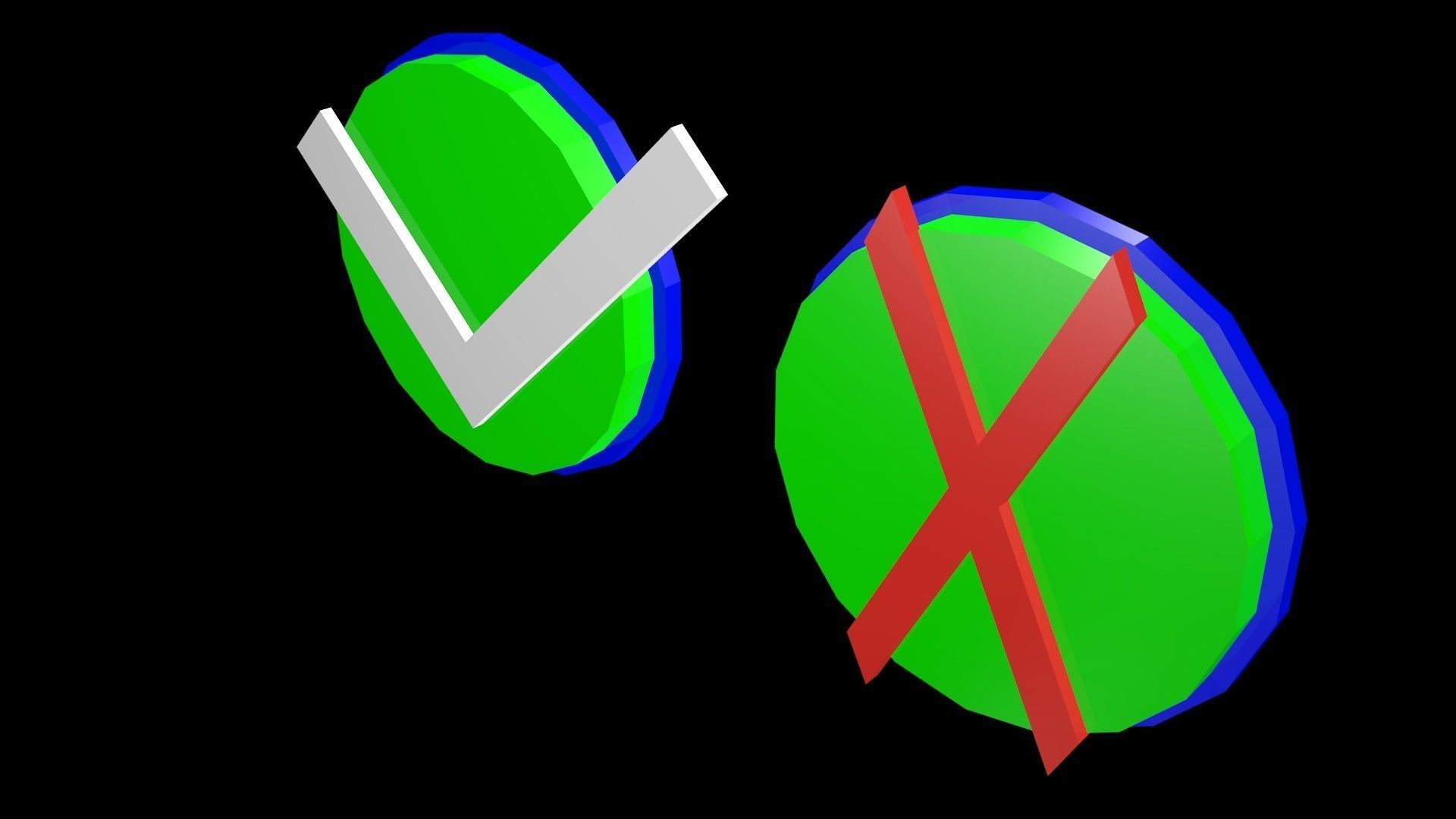 3D model Low poly Check mark 5 VR / AR / low-poly | CGTrader