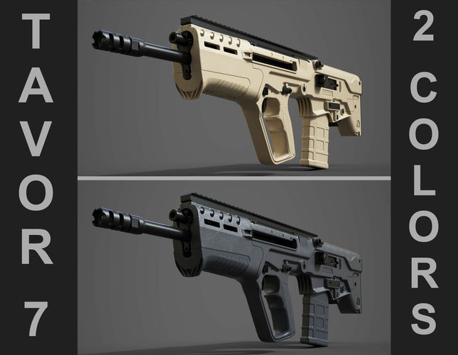 IWI Tavor 7 3D model | CGTrader