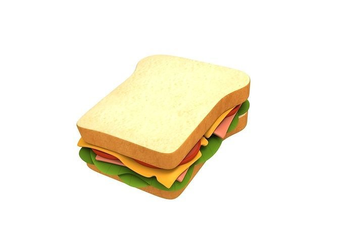 Sandwich 3D model | CGTrader