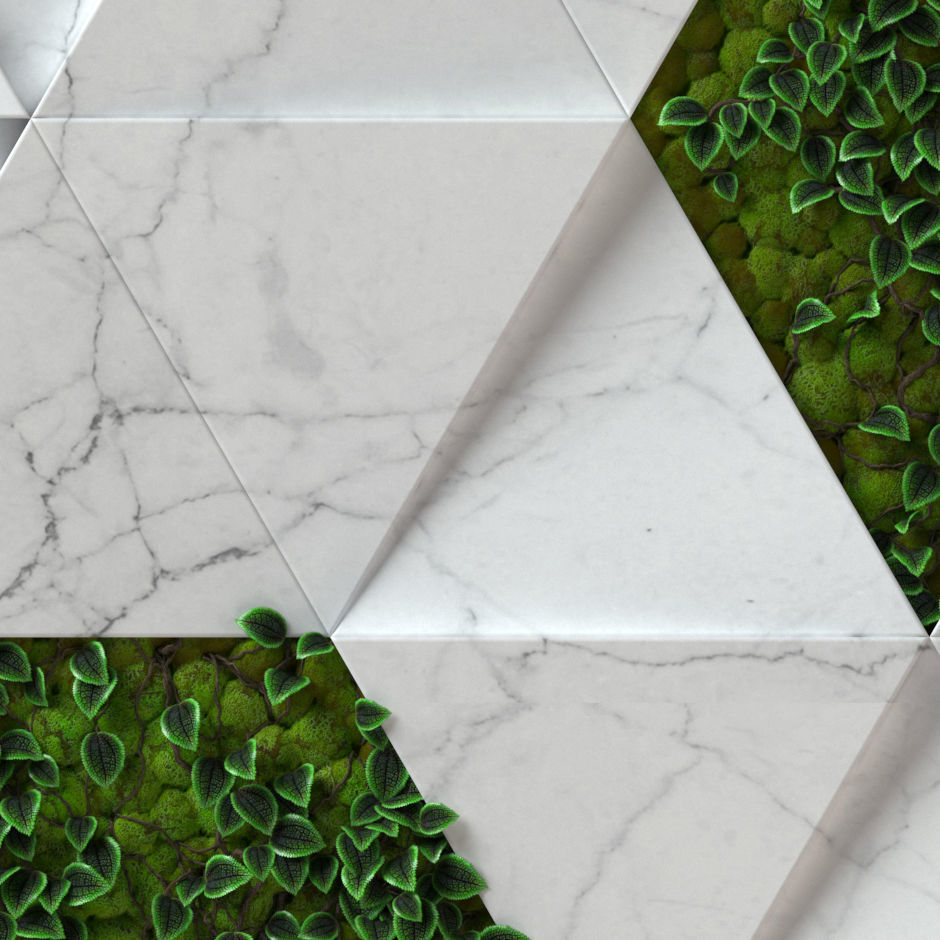 Stone Moss - Seamless wall panel texture Texture | CGTrader