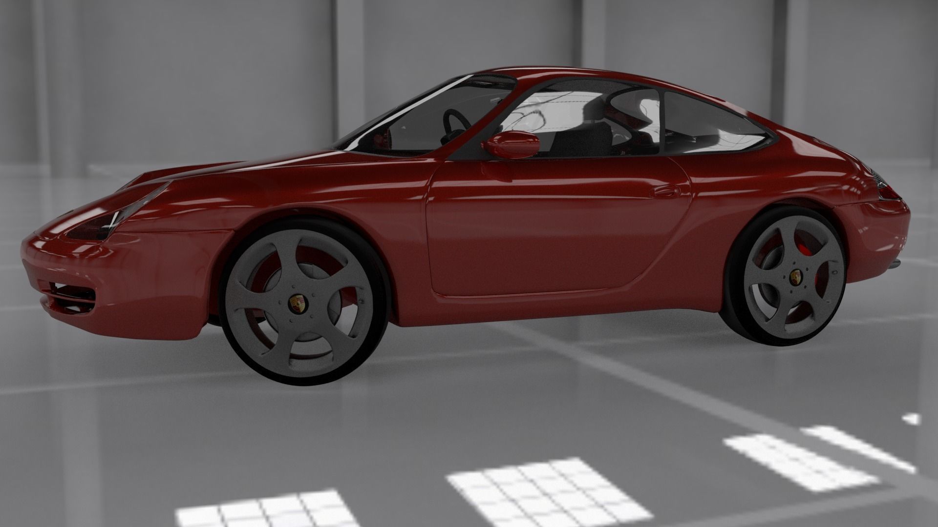 3D model Porsche 911 996 VR / AR / low-poly | CGTrader