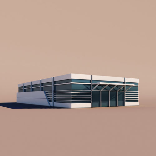 Shop Rectangular 3D model | CGTrader