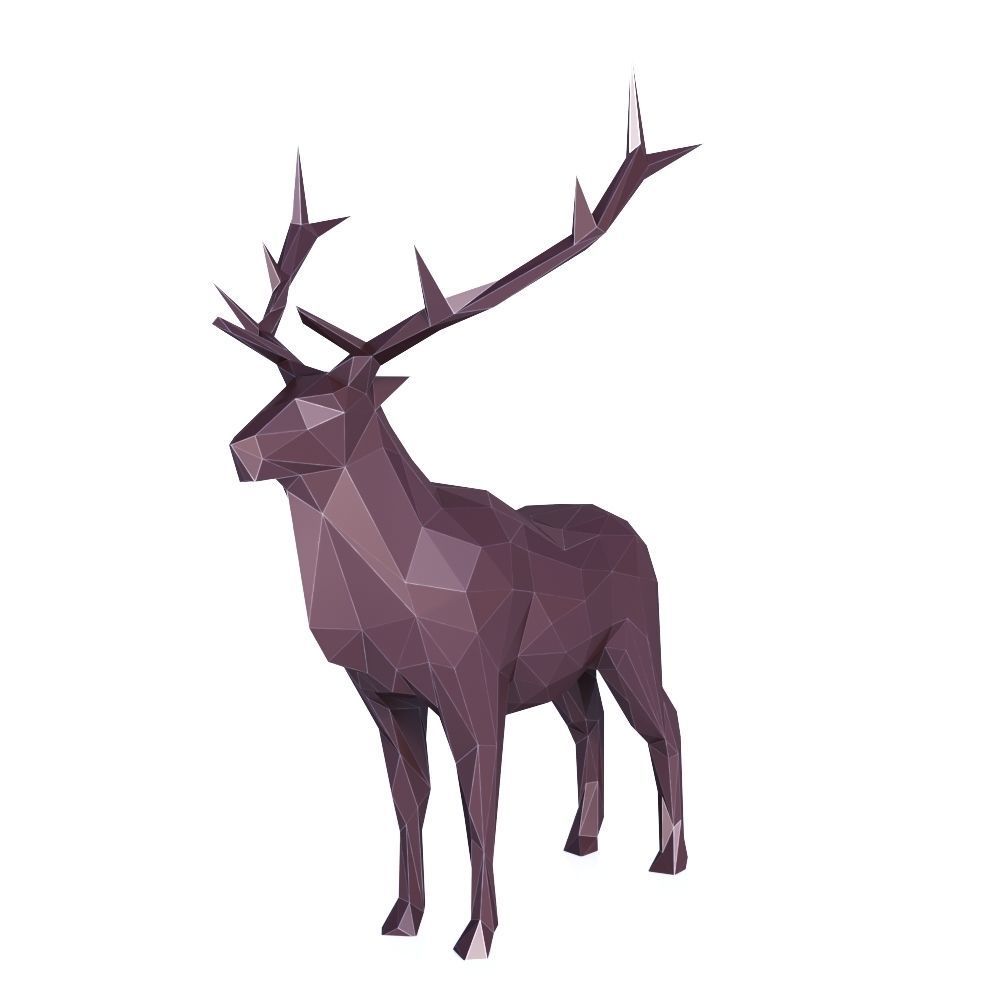 3D model Elk Low Poly VR / AR / low-poly | CGTrader