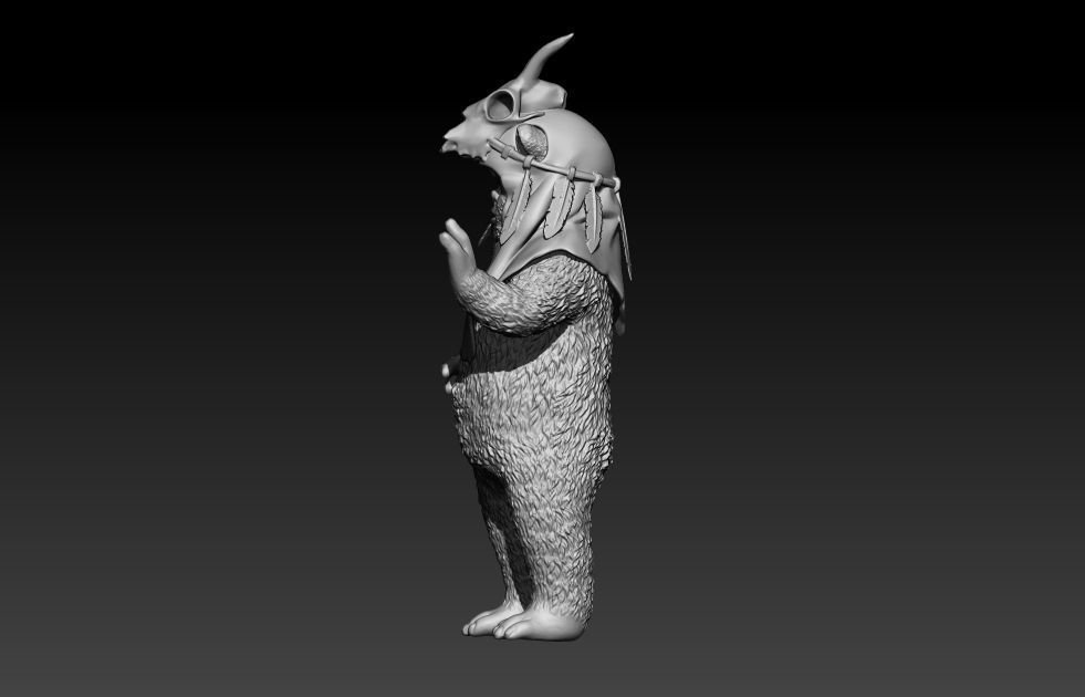 Ewok 2 free 3D model 3D printable | CGTrader