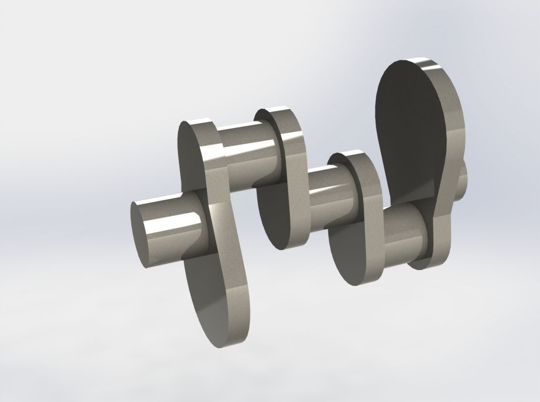 Crank metal crankshaft 3D model | CGTrader