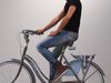 Pre-posed 3D man on a bike with realistic hair 3D model | CGTrader