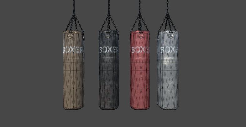 3D model Punching bags - Animated VR / AR / low-poly rigged animated ...
