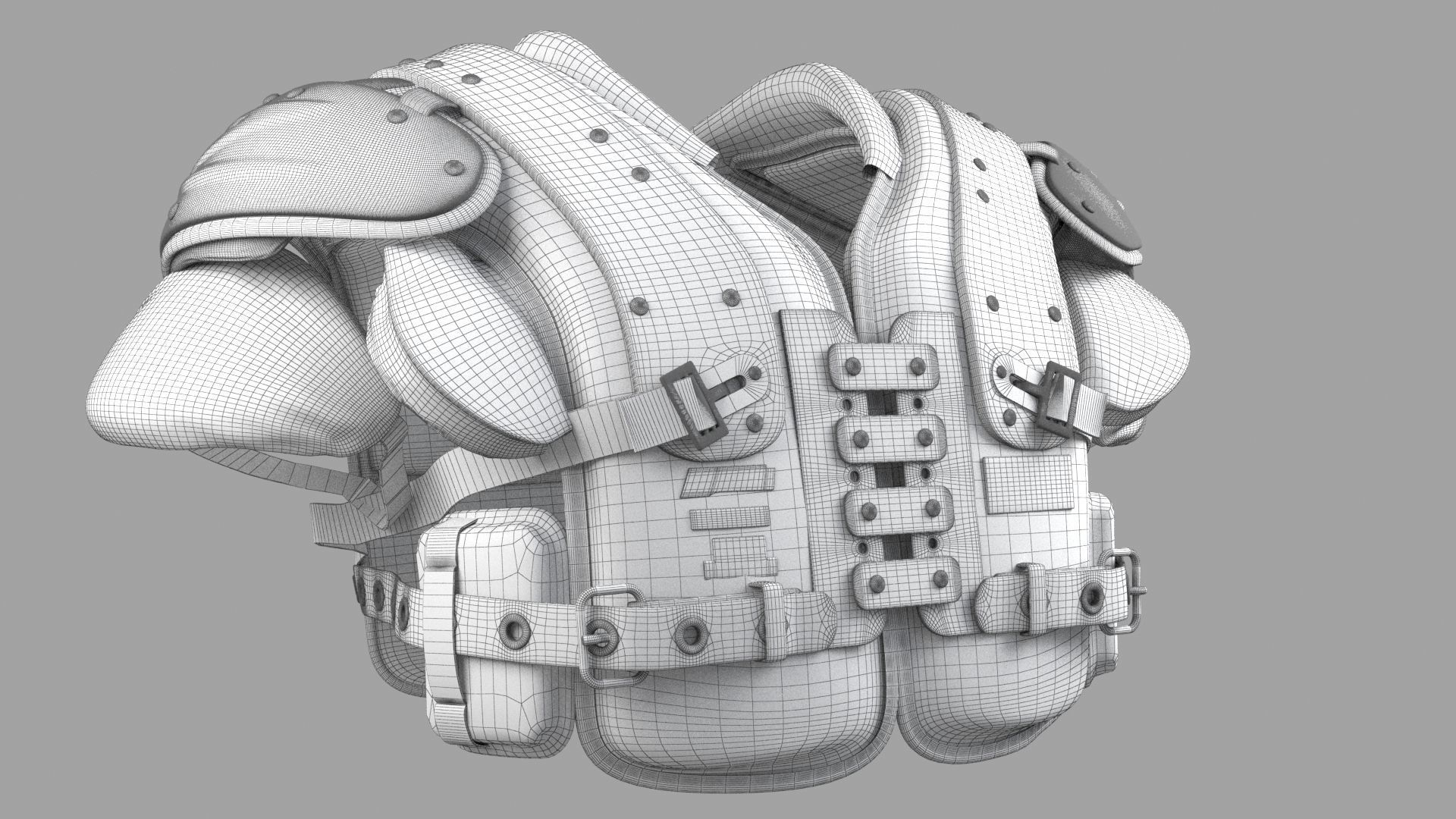 Football Shoulder Pad 3D model | CGTrader