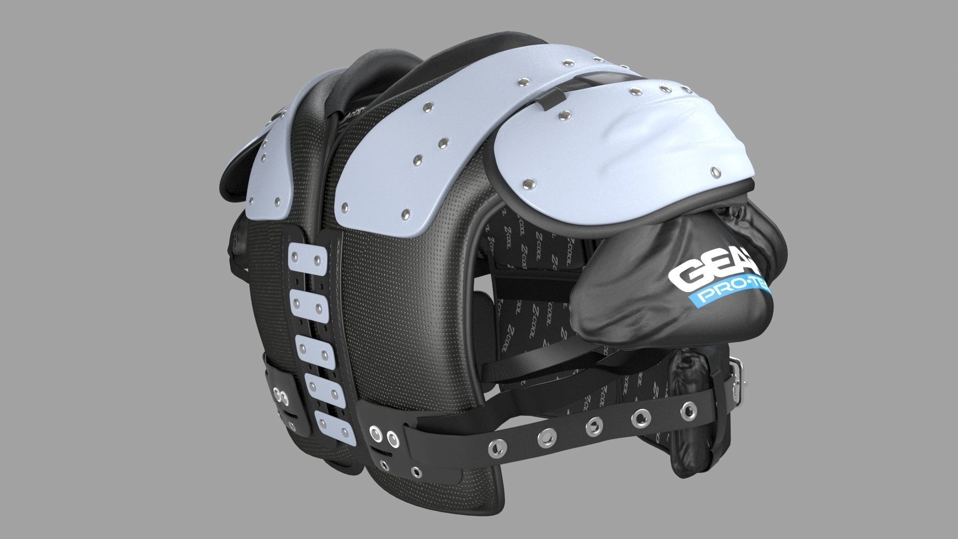 Football Shoulder Pad 3D model | CGTrader