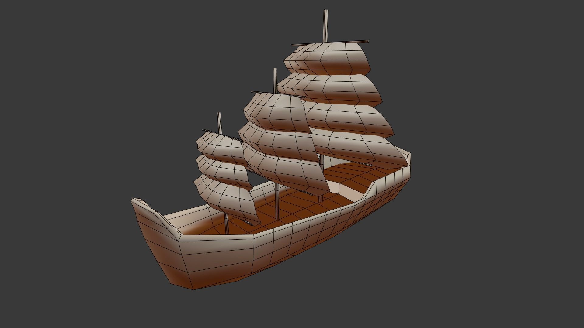 Ship - Low poly free VR / AR / low-poly 3D model | CGTrader