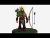 3D model Handpaint Cartoon Archer Scout MMO rpg Character VR / AR / low ...