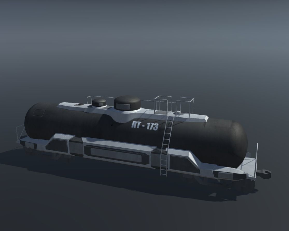 3D model Sci-fi Train Set VR / AR / low-poly | CGTrader