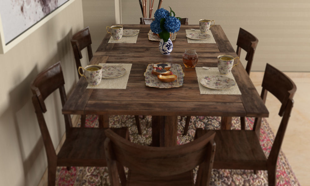 Danton Folding Dining Table 3D model | CGTrader