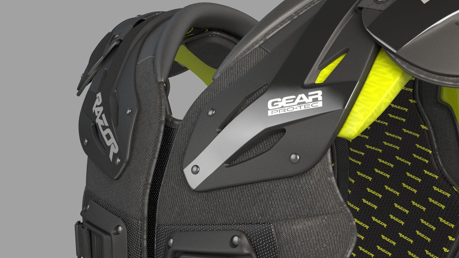 Football Shoulder Pad 3D model | CGTrader