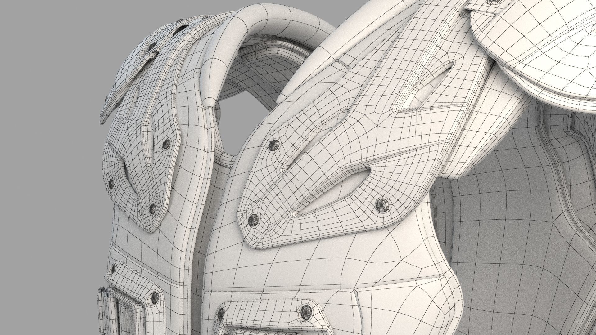 Football Shoulder Pad 3D model | CGTrader