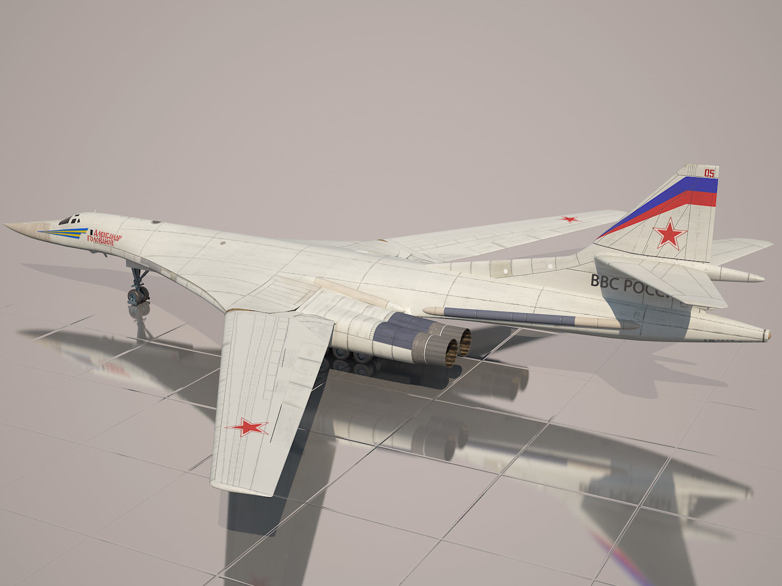 Tupolev Tu 160 Russian Strategic Bomber 3D model | CGTrader