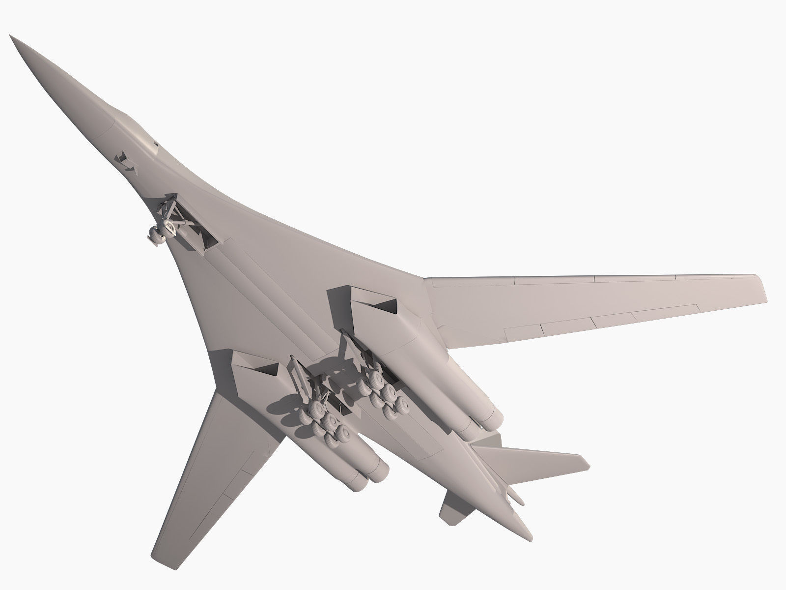 Tupolev Tu 160 Russian Strategic Bomber 3D model | CGTrader