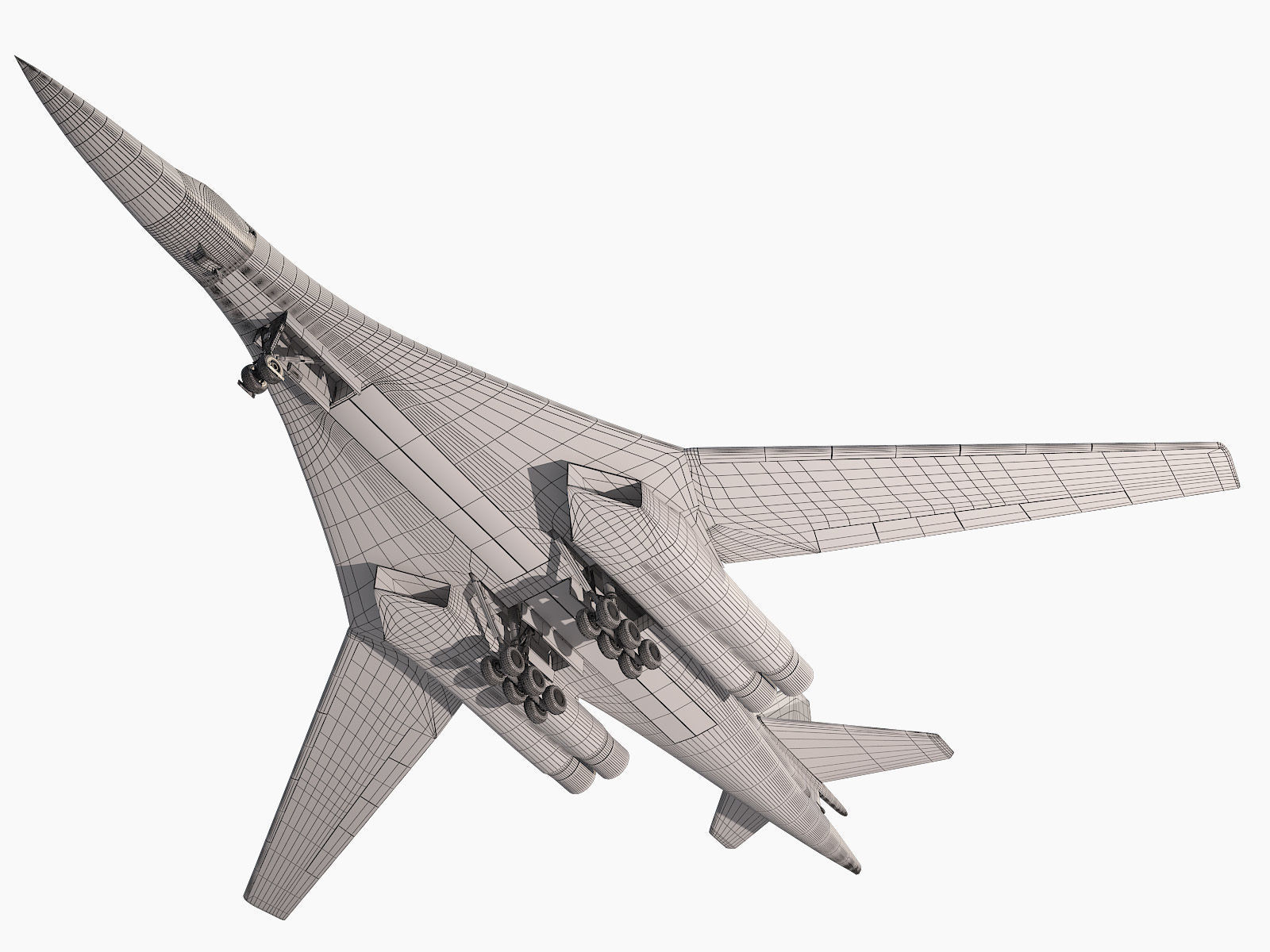 Tupolev Tu 160 Russian Strategic Bomber 3D model | CGTrader