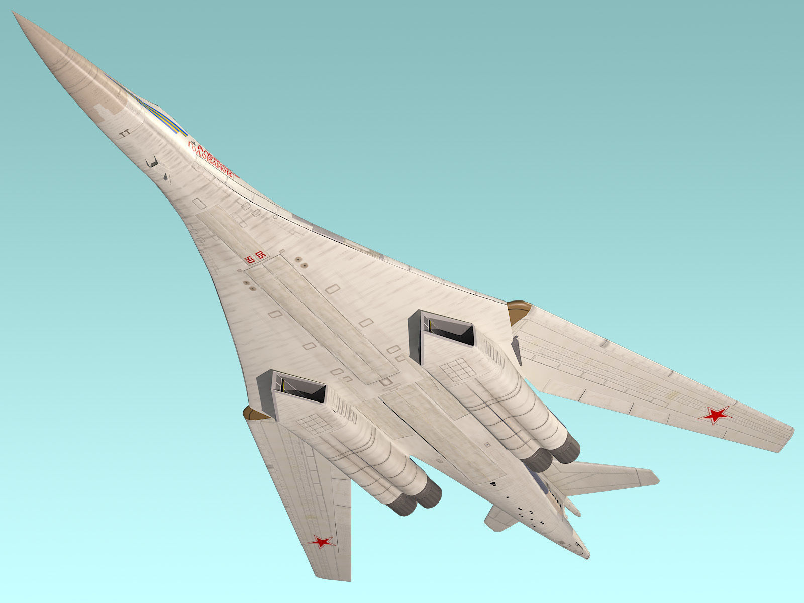 Tupolev Tu 160 Russian Strategic Bomber 3D model | CGTrader