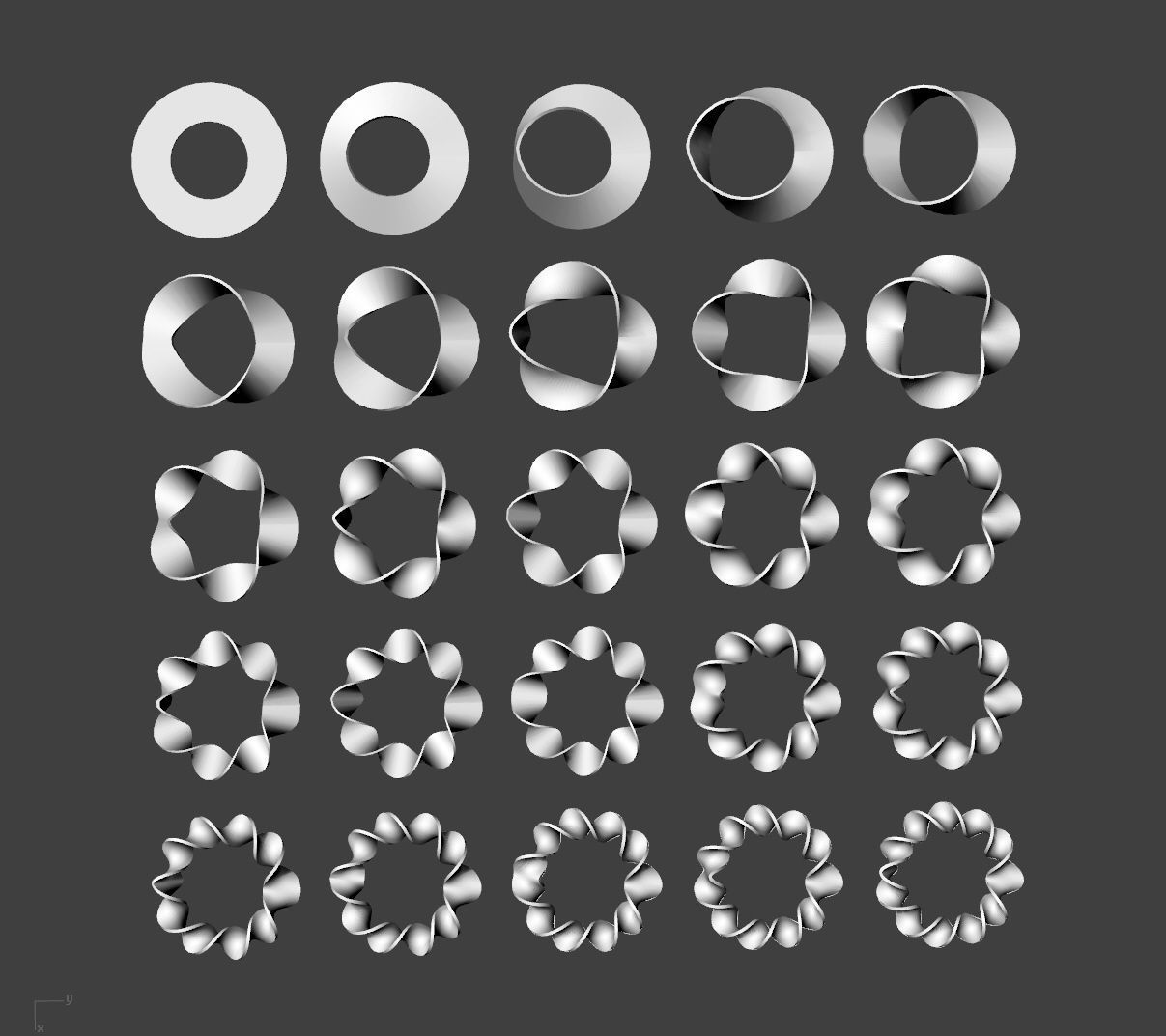 Mobius Ribbon 3D model 3D printable | CGTrader