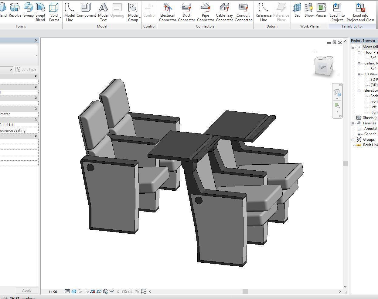 auditorium chair 3D model | CGTrader