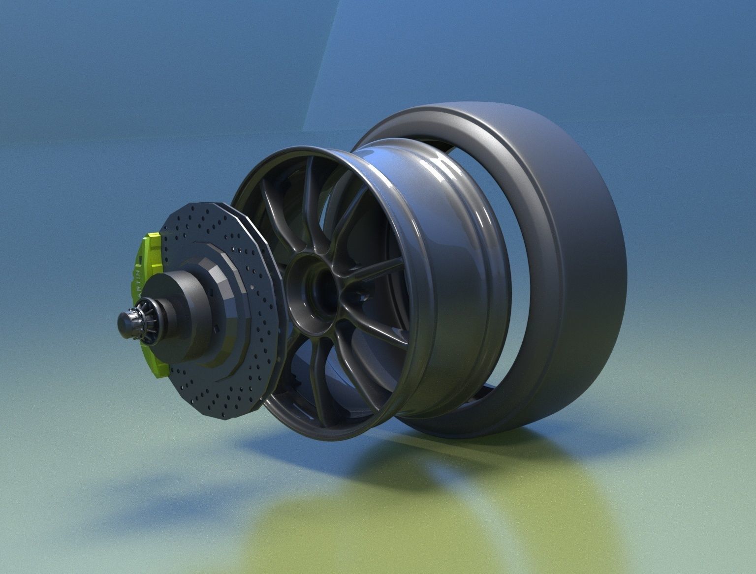 3D model RACING WHEEL 3D model | CGTrader