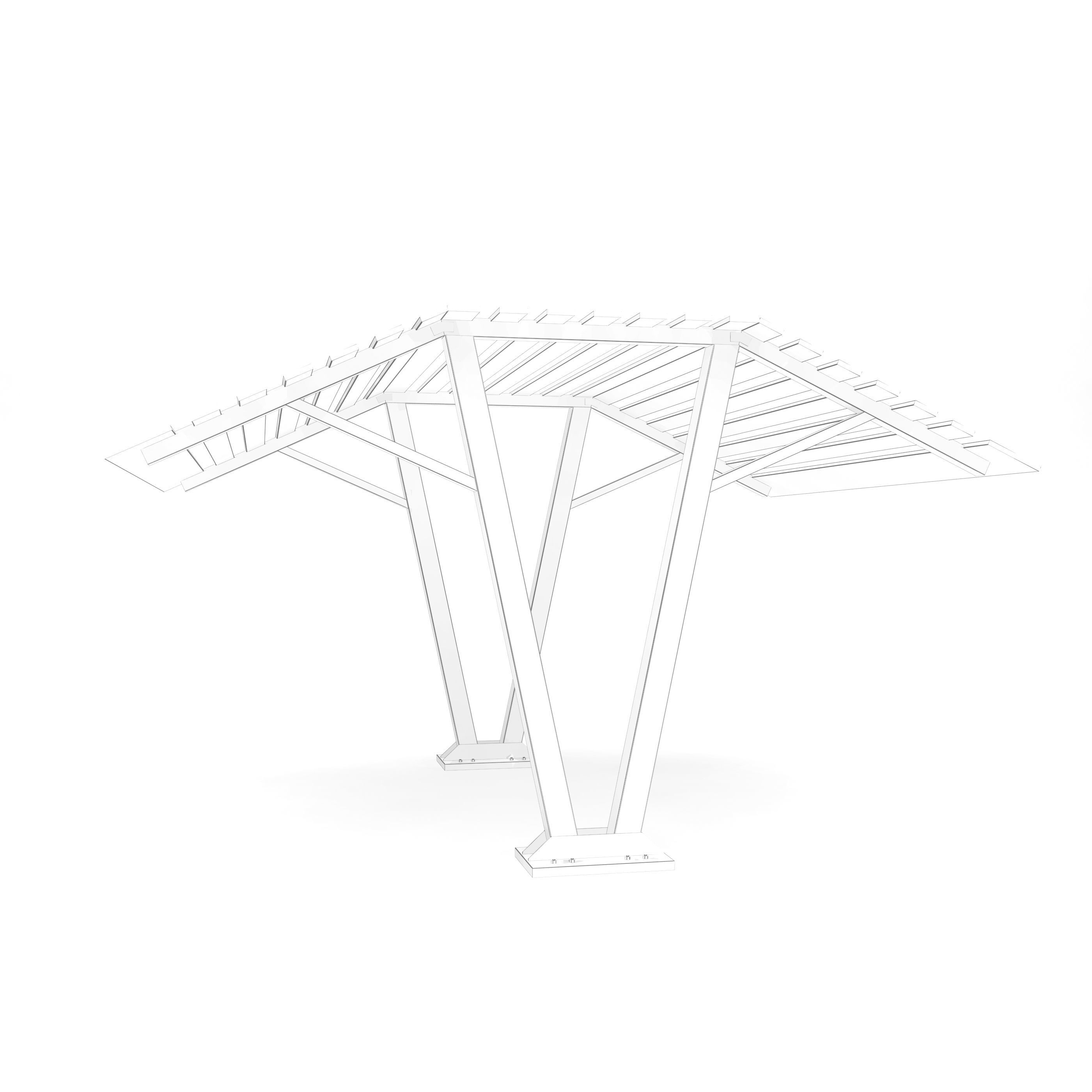 Wood Canopy 3D model | CGTrader