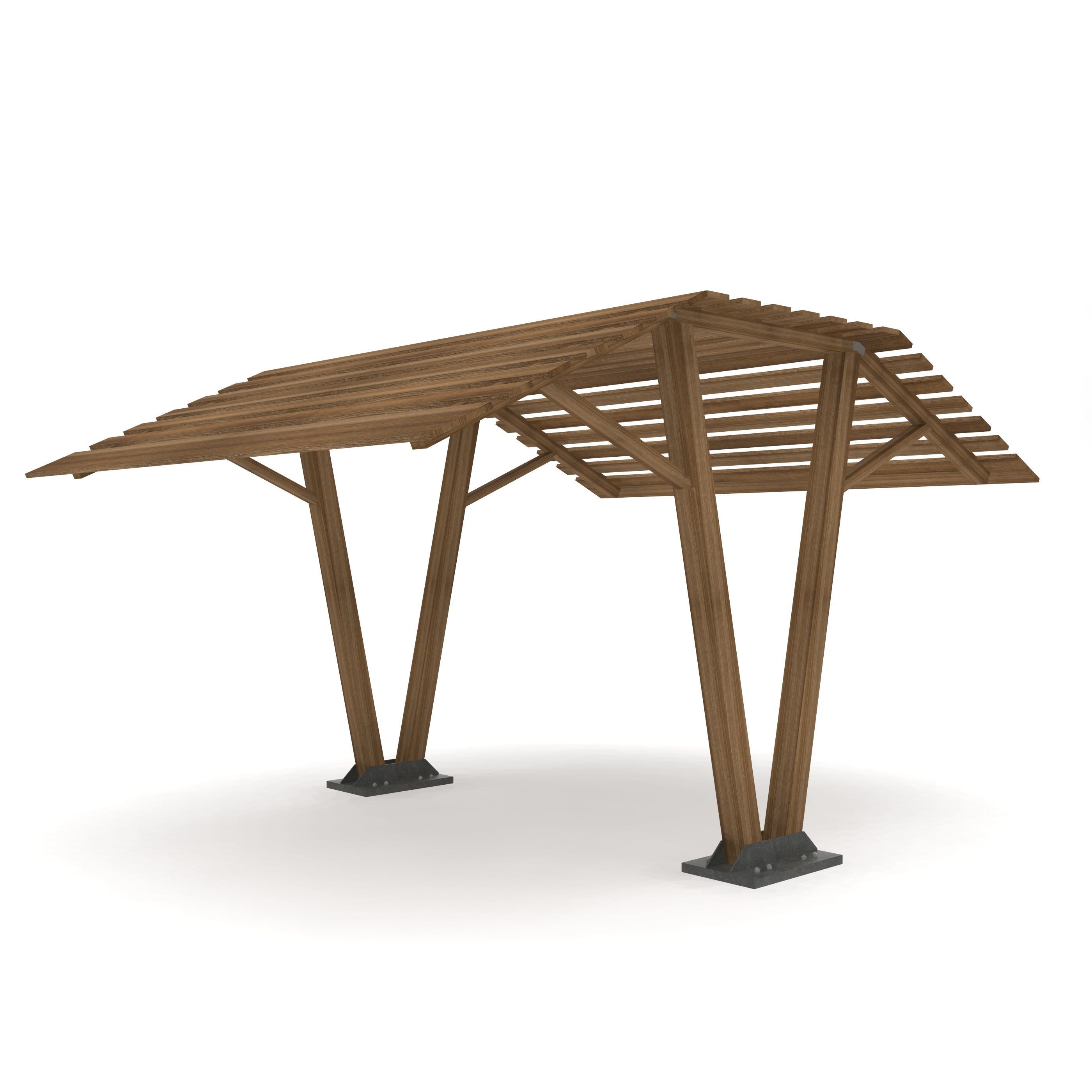 Wood Canopy 3D model | CGTrader