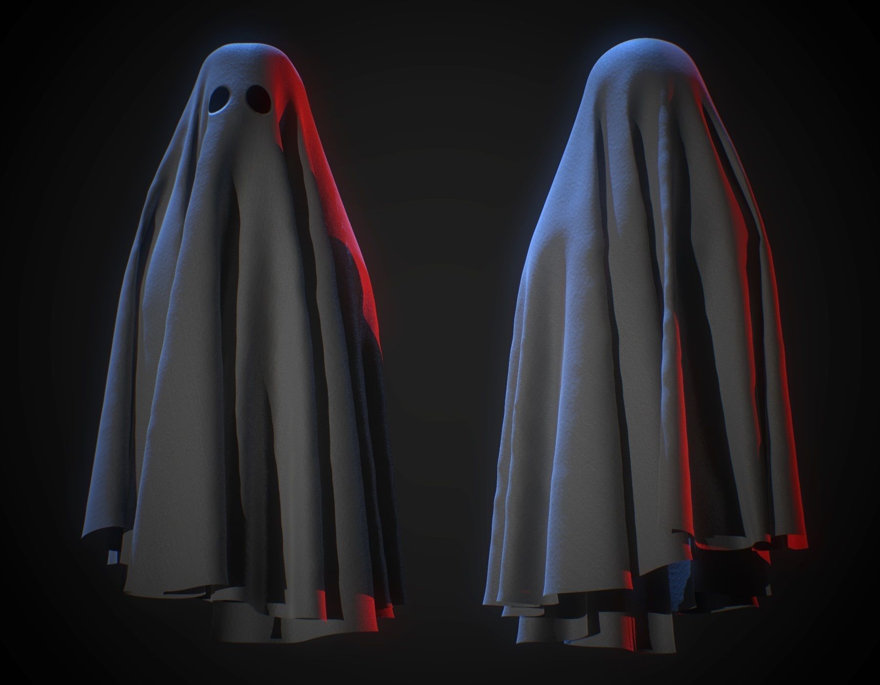 3D model Ghost Cloth VR / AR / low-poly | CGTrader