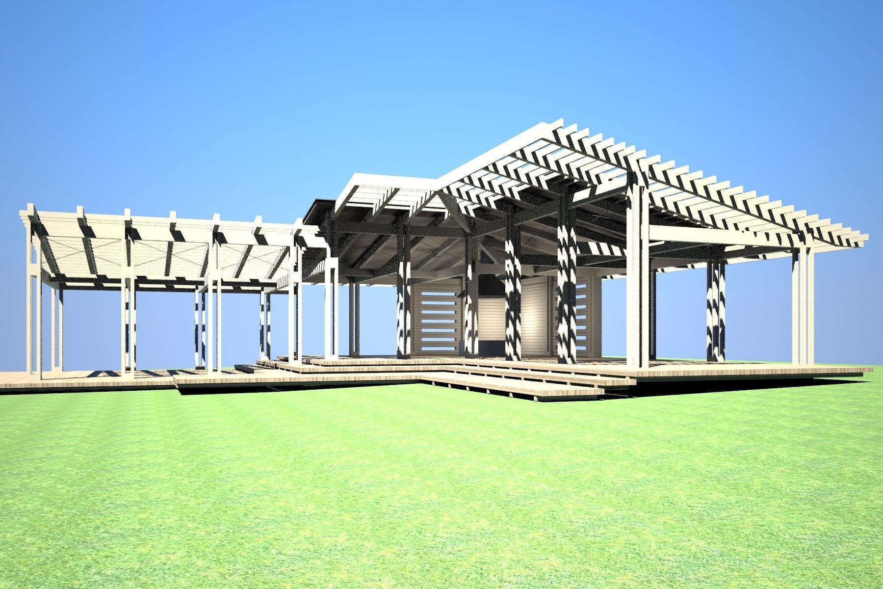 pergola 3D asset | CGTrader
