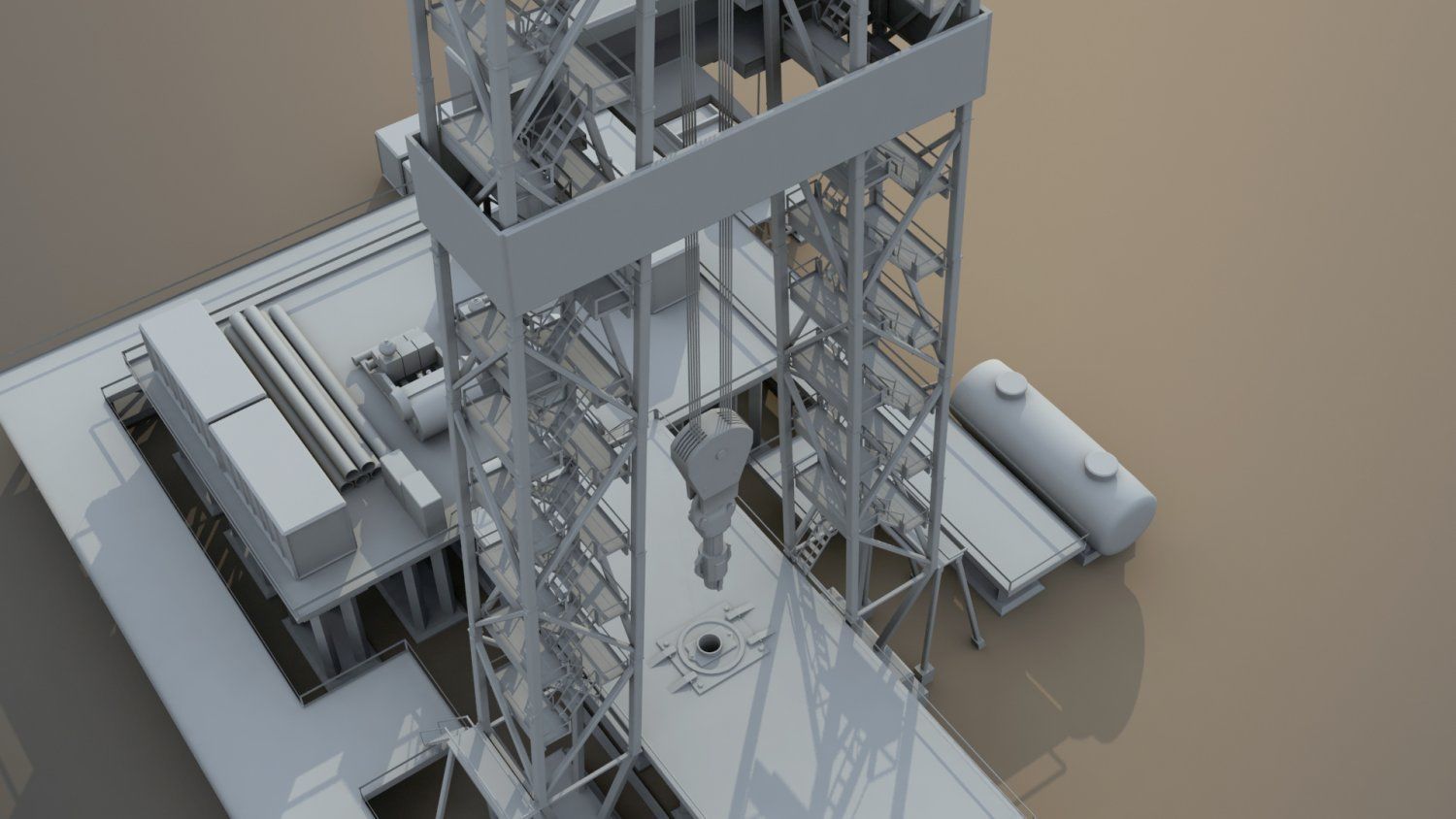 Oil tower 3D model | CGTrader