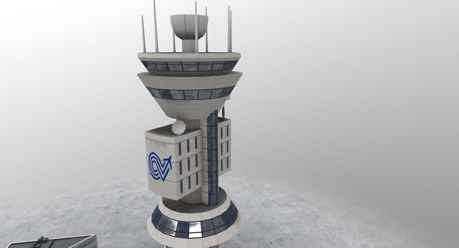 3D model LIMC Control Tower VR / AR / low-poly | CGTrader