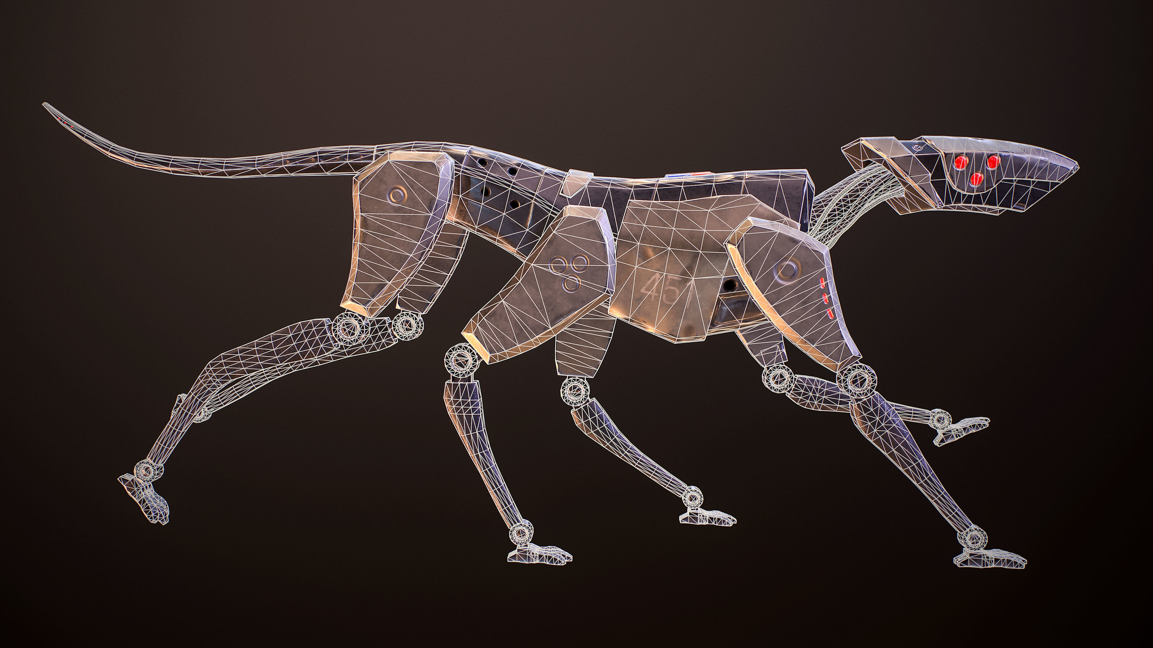 3D model Fahrenheit 451 Dog VR / AR / low-poly | CGTrader