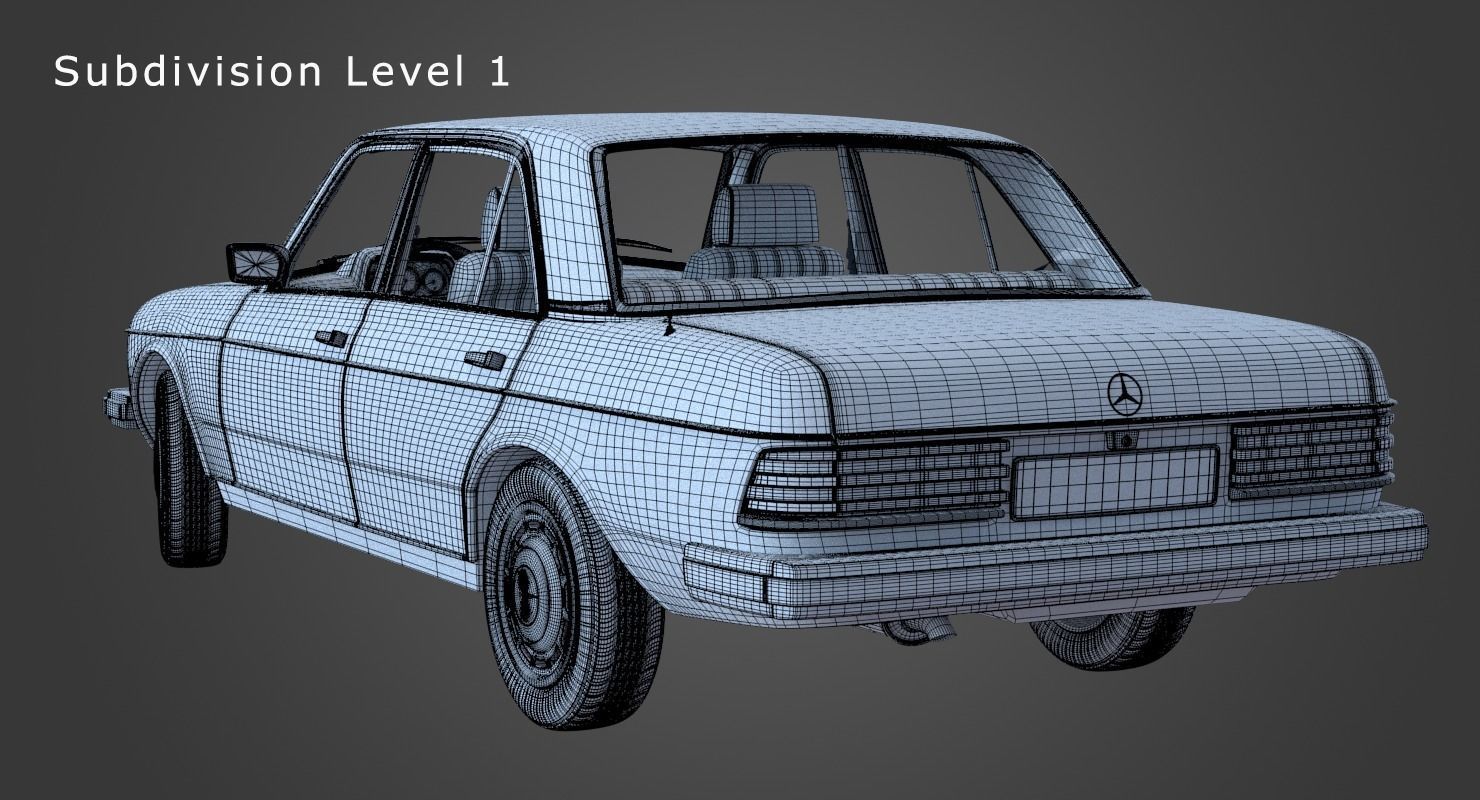 Mercedes-Benz W123 E-Class 3D model | CGTrader