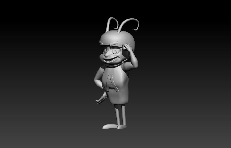 Atom Ant - Strong Pose 3D model 3D printable | CGTrader