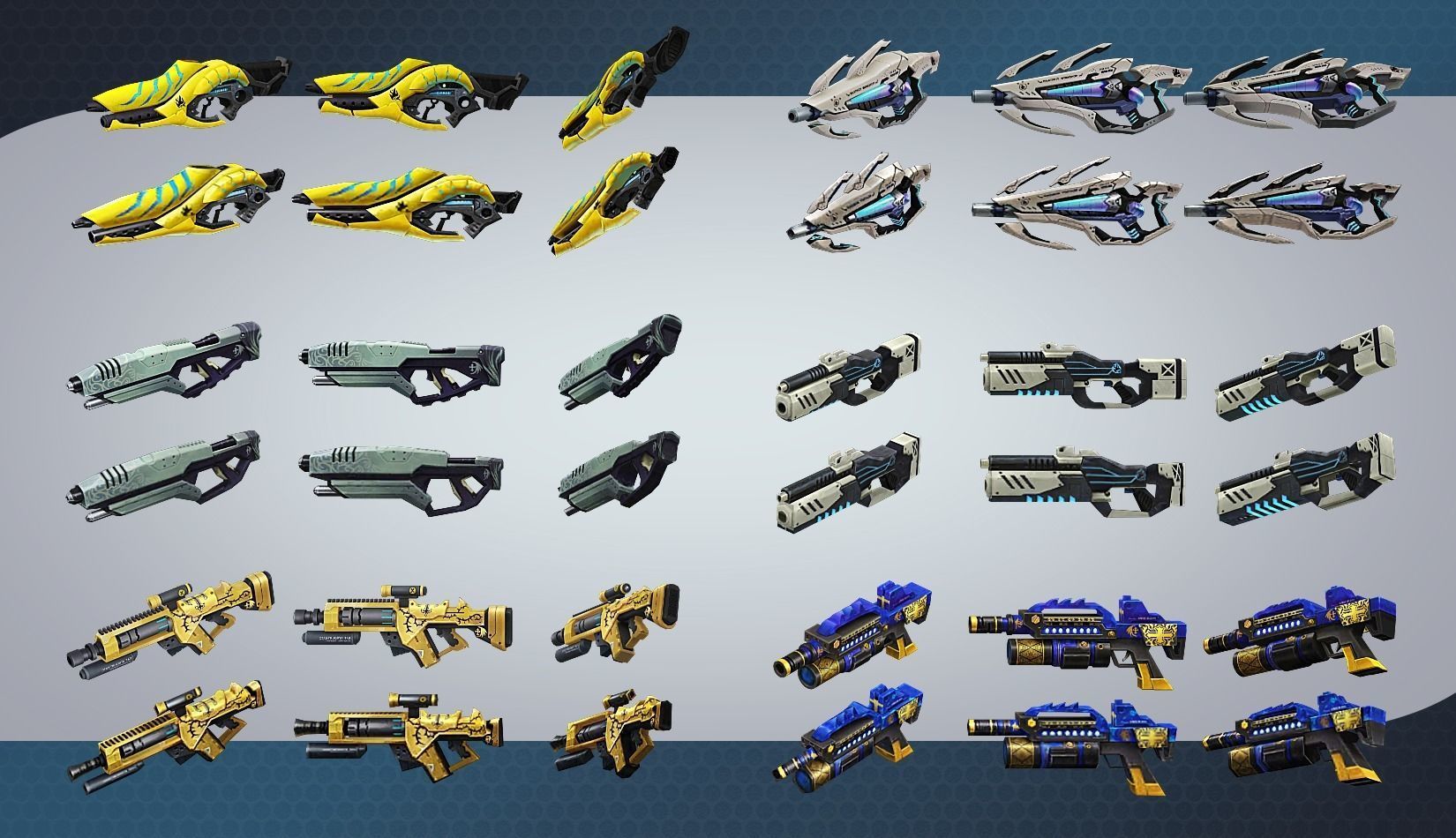 3D model weapon pack vol01 Scifi cartoon weapon VR / AR / low-poly ...