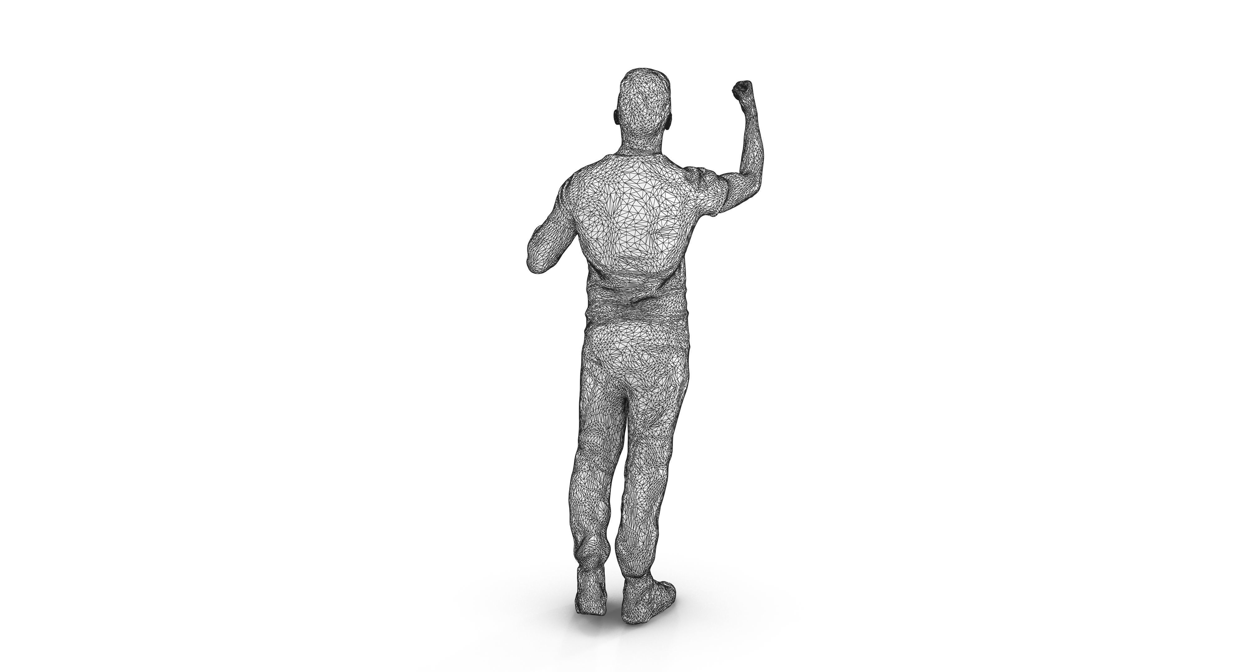 Young Fan Man 3D model | CGTrader