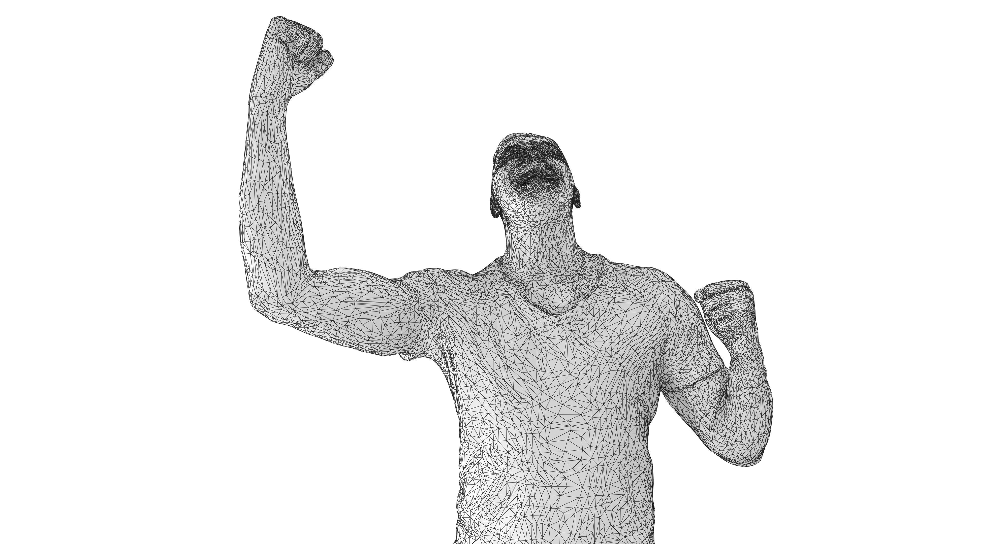 Young Fan Man 3D model | CGTrader